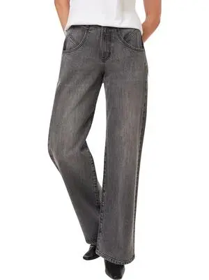 Habitual Blaine High Waist Straight Leg Jeans - Charcoal