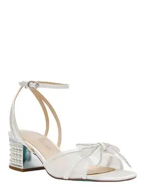 Betsey Johnson Cody Ankle Strap Sandal - Ivory