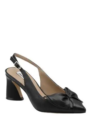 CHARLES DAVID Antella Faux Leather Slingback Pumps - Black