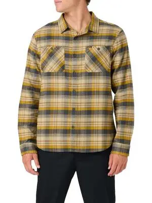 O'Neill Coastline Plaid Stretch Cotton Flannel Button-up Shirt - Twill