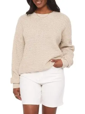 PETAL & PUP Melane Open Stitch Sweater - Beige