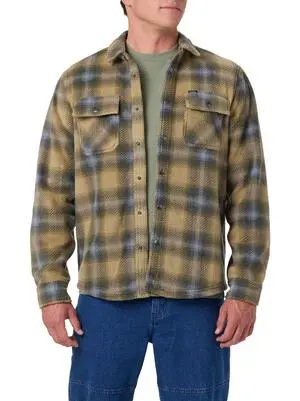 O'Neill Glacier Plaid Superfleece Snap-up Overshirt - Twill