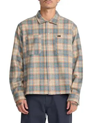 Rvca Dayshift Flannel Button-up Shirt Wheat