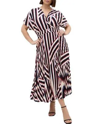 City Chic Eloisa Stripe Maxi Dress - Timeless Stripe
