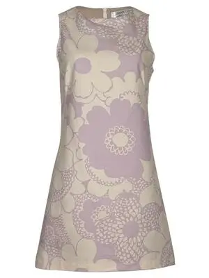 JENNAFER GRACE Penelope Mini Dress In Violetta Bloom - Purple