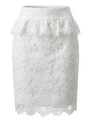 LOR REIN Lor Rein Elio Lace Peplum Skirt