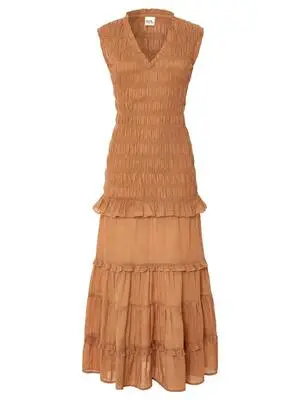 PAR Y ESCALA SL Cami Dress Camel - Brown
