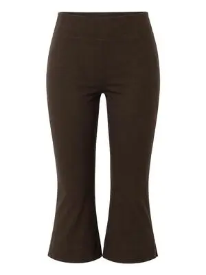 CARMEN SAYS Brown Sienna Wrap Capri Pants