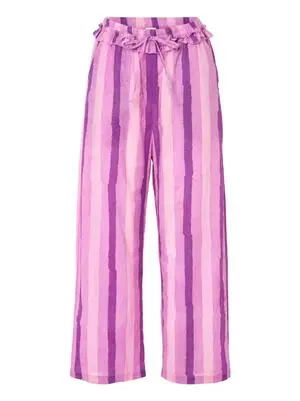 PAR Y ESCALA SL Tere Pants Straight Leg, Printed Trousers - Purple