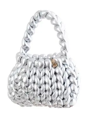 ILLLINA Gold Metallic Statement Bag – Candy - Silver
