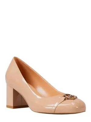 Michael Kors Dori Patent Block Heel Pump - Pink