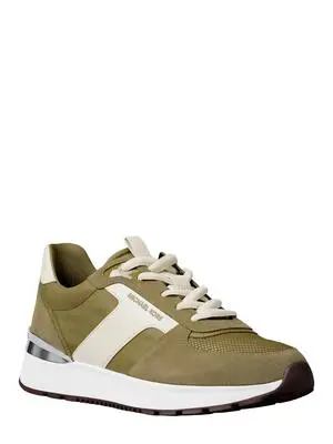 Michael Kors Remy Mixed-media Trainers - Green