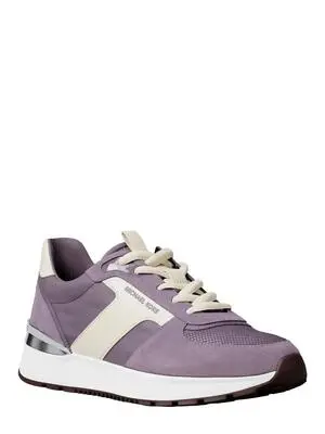 Michael Kors Remy Mixed-media Trainers - Purple