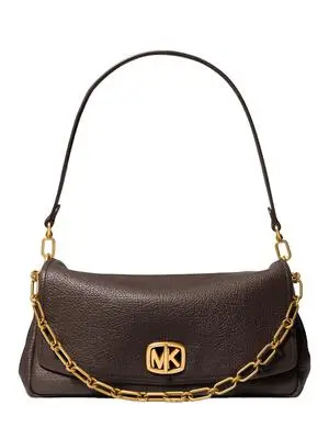 Michael Kors Bryant Large Textured Leather Convertible Shoulder Bag In By - Brown