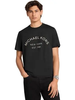 Michael Kors Graphic Logo Cotton Jersey T-shirt - Black
