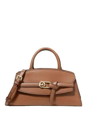 Michael Kors Greta Small Leather Convertible Crossbody Bag - Brown