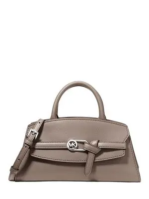 Michael Kors Greta Small Leather Satchel - Grey