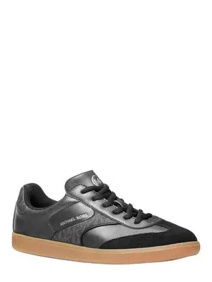 Michael Kors Benny Mixed-media Sneaker - Black