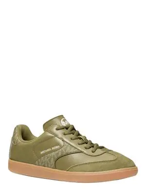 Michael Kors Benny Mixed-media Sneaker - Green