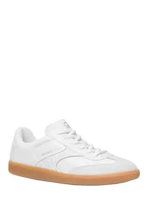 Michael Kors Benny Mixed-media Sneaker - White