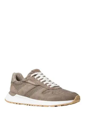 Michael Kors Dax Mixed-media Trainers - Grey