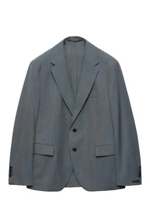Prada Single-breasted Wool Jacket - Blue