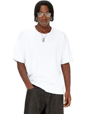 DIESEL® Cotton-interlock T-shirt With Logo Embroidery - White