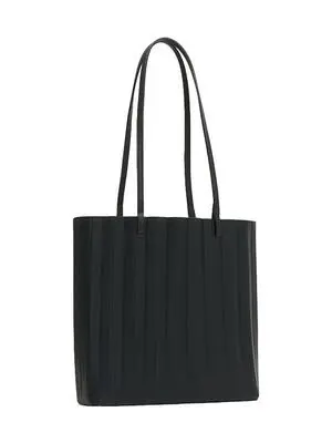 MANSUR GAVRIEL Filo Pleated Tote - Black/flamma