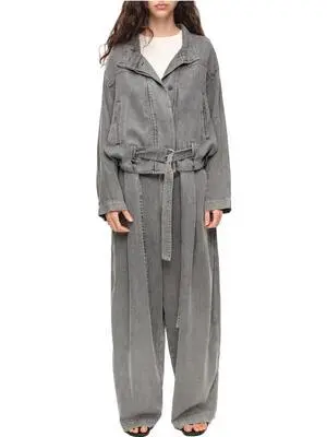Bimba Y Lola Fluid Denim Jacket - Washed Grey