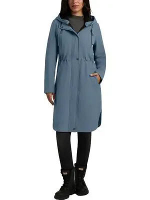 Hunter Monica Water Repellent Hooded Coat - Winter Sky