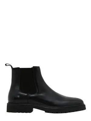 REISS Milton Leather Chelsea Boots - Black