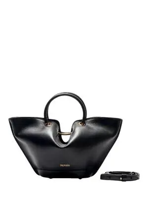SAONARA BRAND Mini Capazo Bag Leather - Black