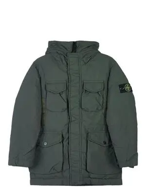 Stone Island Hooded Jacket - Olive Green