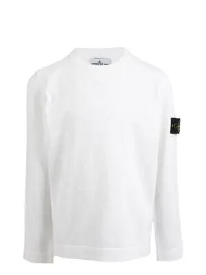 STONE ISLAND Stone Island Logo Patch Crewneck Sweatshirt