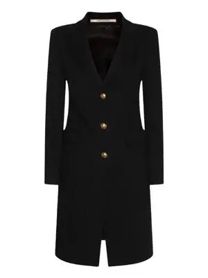 Tagliatore Single-breasted Pocket Detail Jacket - Black