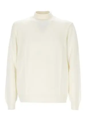 GRAN SASSO Mock Neck Sweater - White