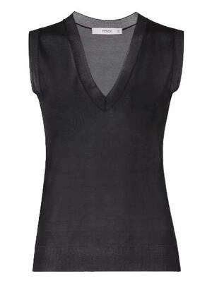 Fendi Silk Organza Jumper - Black