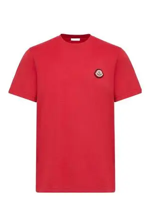 Moncler Logo Patch Crewneck T-shirt - Red