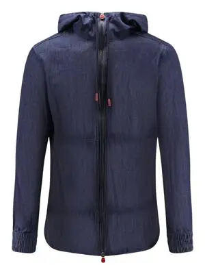 Kiton Zip-up Drawstring Jacket - Blue