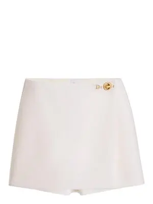 Dior Skort White Virgin Wool