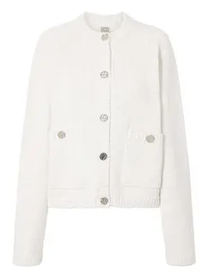 TOTEME Organic Cotton Cardigan - Off-white