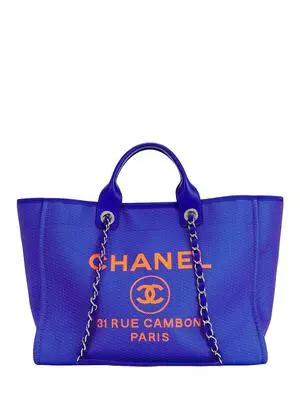 Chanel Deauville Nm Tote Bag - Blue
