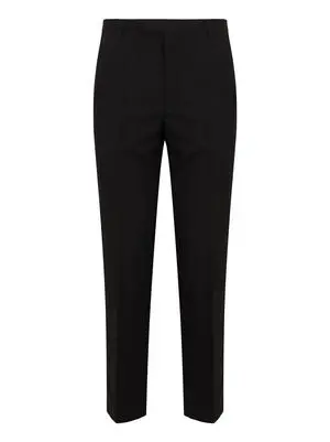 Gucci Wool Tailored Trousers With Back Welt Pockets - Black