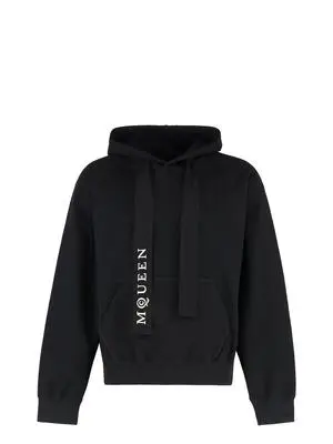 ALEXANDER MCQUEEN Mcqueen Men's Cotton Hoodie With Front Embroidered Logo