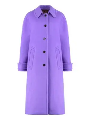 Gucci Wool Cashmere Blend Jacket - Purple