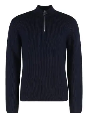DOLCE & GABBANA DOLCE & GABBANA Virgin Wool Zip-Collar Pullover Sweater