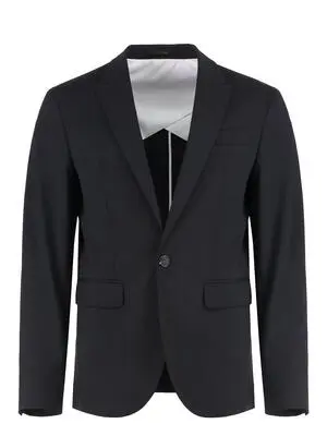 Dsquared2 Virgin Wool Two-piece Suit Single-button Jacket & Tailored Trousers - Black