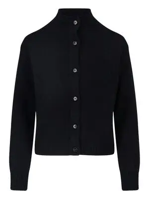 LISA YANG LISA YANG Button-Front Knit Cardigan Black