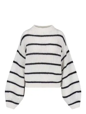 LISA YANG LISA YANG Striped Cashmere-Silk Sweater