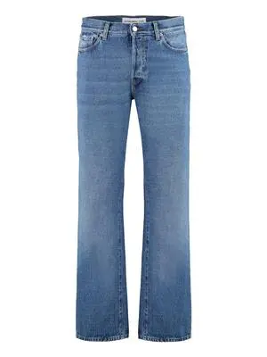 DEPARTMENT 5 Straight-leg Jeans With Contrast Stitching - Denim
